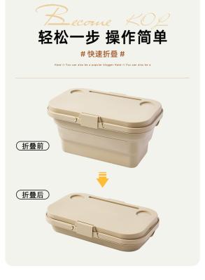 China Collapsible Outdoor Camping Storage Box with Folding Table and Picnic Basket Tray 30L for sale
