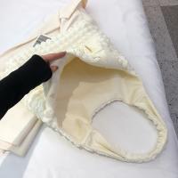 China Canvas Cloud Puff Flower Shoulder Bag Summer Simple Handbag 35cm for sale