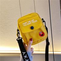 China Canvas Crossbody Bag 14x18x6cm Wear Resistant Adjustable Shoulder Strap Custom Colors for sale