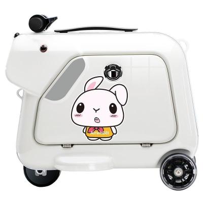 China Children Electric Ride On Suitcase 40kg Load Bluetooth Music Carry On Luggage for sale