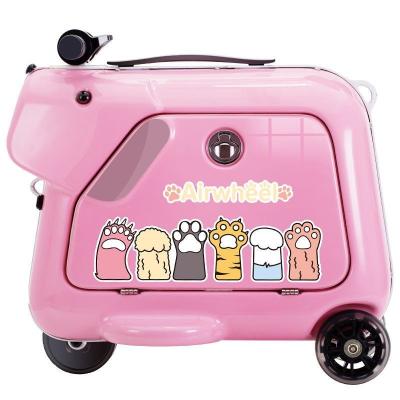 China Black Motorized Rolling Suitcase with built-in Automatic Braking System ensuring safe transport and easy maneuverability for sale