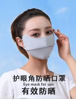 China Ice Silk Sunscreen Face Mask UPF50+ UV Protection Women Breathable Shade Mask for sale