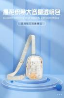 China TPU Transparent Anti-Splash Chest Bag 15x20x4cm Adjustable Crossbody Shoulder Bag for sale