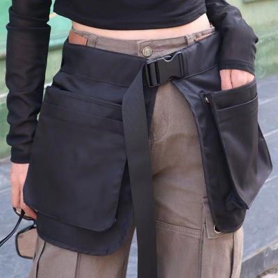 China Outdoor Multi-Pocket Zipper Fanny Pack Waist Bag with Adjustable Belt 30cm Capacity for sale