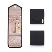 China Folding Travel Jewelry Storage Bag 41x14cm Portable Multi-Ring Earrings Organizer for sale
