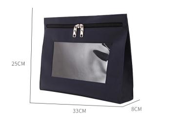 China Oxford Cloth Bank Withdrawal Bag 33x8x25cm Cash Exchange Bag Type A Lockhead Bank Voucher Bag for sale