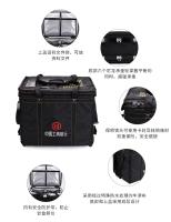 China Customizable Security Banknote Bag 55x30x50cm with Waterproof Oxford Fabric and Six Nylon Wheels for sale