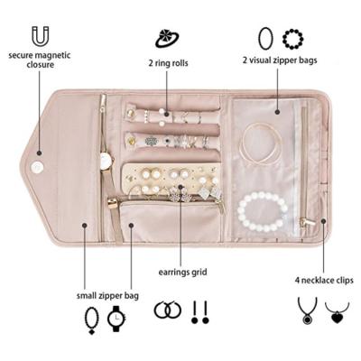 China Portable Anti Oxidation Jewelry Storage Bag 40cm Open Waterproof Travel Organizer Case for sale
