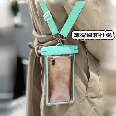 China Glow in the Dark Waterproof Phone Bag 10m Depth Touch Screen Swimming Case for Drifting for sale