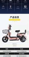 China 350W Electric Bicycle 48V Lead Acid Battery Two Wheeled E Bike for Export for sale