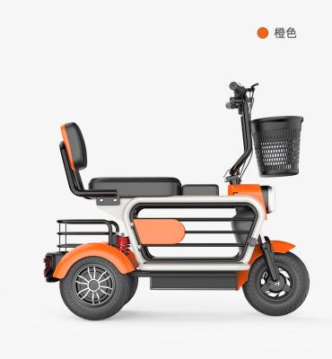 China Electric Mini Pet Tricycle 3 Seater Lithium Battery Cargo Bike for Adults Women for sale