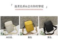 China Oxford Cloth Casual Crossbody Bag for Men Solid Color Mobile Phone Bag 19x14x5cm Small Shoulder Backpack for sale