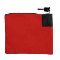China Durable Waterproof Zipper Bank Bag with Lock and Keys 11x8.6 Inch Large Capacity for Cash Coins Jewelry for sale