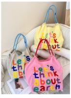 China Large Capacity Tote Bag 35x35x17cm Korean Style All-in-One Shoulder Bag Portable Shopping Bag for sale