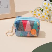 China Mini PU Coin Purse Wallet 9x4x6cm Cute Korean Style Small Zipper Card Holder for Women for sale