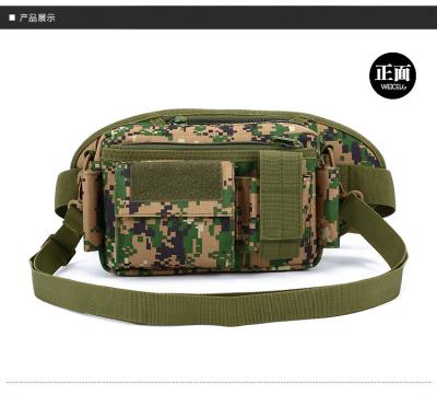 China Nylon Camo Tactical Waist Pack 33x15x7cm Detachable 3-in-1 Crossbody Shoulder Bag for sale