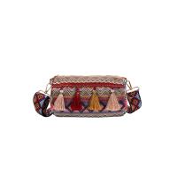 China Chinese Style Canvas Crossbody Bag 20x12x12cm Adjustable Shoulder Strap Women Pillow Bag for sale