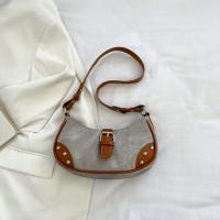 China Women PU Leather Baguette Shoulder Bag 25x16x7cm French Fashion Casual Crossbody Handbag for sale