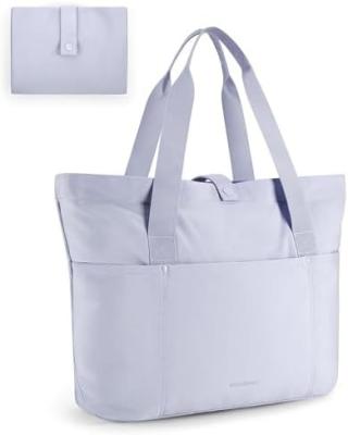 China BAGSMART Foldable Tote Bag for Women 20L Water Repellent Travel Shoulder Handbag for sale