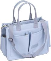 China Canvas Tote Bag for Women 13.3x10.2 inch with Multi Pockets Laptop Crossbody Handbag for sale
