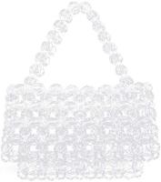 China Miuco Handmade Acrylic Beaded Bag Transparent Evening Clutch 9.5 Inch Width for sale