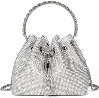 China Crystal Rhinestone Purse for Women Sparkly Clutch Handbag Crossbody Bag 17cm x 11cm x 15cm for sale