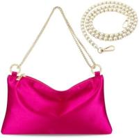 China Women's Satin Evening Clutch Bag 10.8x5.9x0.6 Inch Shoulder Purse with 2 Detachable Chains for Wedding Party for sale