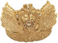 China Boutique De FGG Women Swan Clutch Crystal Evening Bag Wedding Party Rhinestone Minaudiere Handbag 7x4.75x2 Inches for sale