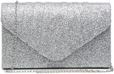 China Dasein Women's Pleated Velvet Envelope Clutch Handbag 8.65x5.3x2 Inch Wedding Party Purse for sale