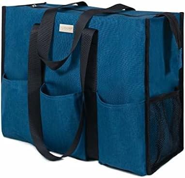 China TOPDESIGN Water Resistant Tote Bag 14.5x10.75x6.5 Inch 13 Pocket Laptop Shoulder Bag for sale
