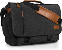 China Water Resistant Canvas Messenger Bag 15.6 Inch Laptop Shoulder Briefcase for Men Business Work for sale