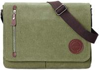 China Vintage Canvas Messenger Bag for Men Women 13.5 Inch Laptop Travel Shoulder Bag for sale