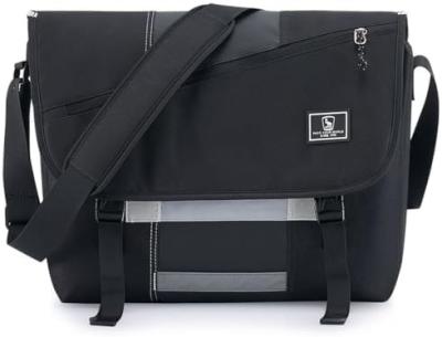 China 15.6 Inch Laptop Crossbody Bag Women Canvas Satchel Shoulder Bag 17.8L Capacity College Travel Office Briefcase for sale