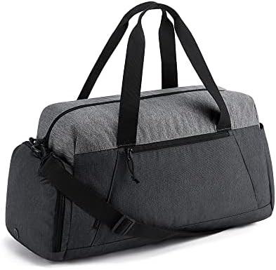 China BAGSMART Foldable Travel Duffel Bag 21.3x11.4x8.7 Inches Lightweight Gym Bag with Shoe Compartment for sale