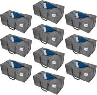 China VENO 4 Pack Moving Bags Plastic Storage Totes 86L Large Clothes Organization with Lid Zipper for sale