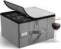 China Sorbus 8-Piece China Storage Containers with Felt Dividers for Moving and Transport for sale