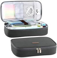 China Large Capacity Oxford Fabric Pencil Case 50-60 Pen Holder Box with Zipper Closure for Stationery Storage for sale