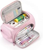 China Large Capacity Pencil Case Nylon Pouch Holds 80 100 Pens for School Office Travel for sale