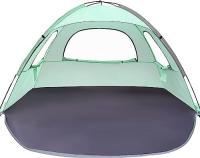 China WhiteFang Beach Tent Anti-UV Portable Sun Shade Shelter for 3-6 Person 8mm Fiberglass Rods UPF 50+ for sale