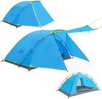 China KAZOO 4 Person Camping Tent Waterproof Family Large Tent 95x86x57 Inch Easy Setup Double Layer with Porch for sale