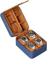 China ROTHWELL 5 Watch Travel Case Storage Organizer for 5 Watches Tough Portable Protection Fits All Wristwatches for sale