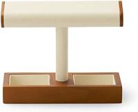 China Solid Wood T-Bar Watch Display Stand 20x7.5x16cm Watch Holder Organizer for Men for sale