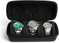 China Hard 3 Watch Travel Case Roll with Soft Foam Pillows Snug Fit All Sizes Nylon for sale