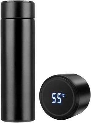 China Double Walled Vacuum Insulated Stainless Steel Water Bottle 500ml with LED Temperature Display for sale