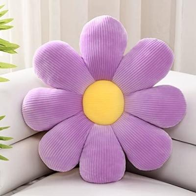 China Flower Shaped Throw Pillow Christmas Decor Floor Cushion 40cm Plush Seating Cushion Cute Room Decor for sale