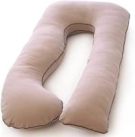 China U-Shape Full Body Pregnancy Pillow 53x31x7 Inch with Removable Cooling Cover Dark Grey for sale