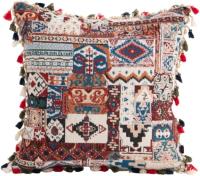 China Moroccan Pillowcase Hair Ball Side Pillow Ethnic Tassel Cushion Cover 45x45 cm for sale