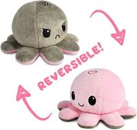 China TeeTurtle Reversible Octopus Plushie 7 inch Love Hate Sensory Fidget Toy Stuffed Animal for sale