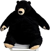 China 60cm 80cm 100cm Dark Brown Teddy Bear Plush Toy Simulation Djungelskog Stuffed Animal Doll for sale