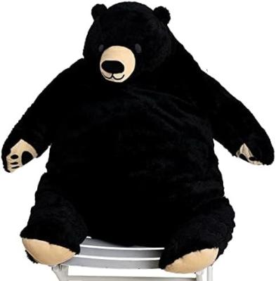 China 60cm 80cm 100cm Dark Brown Teddy Bear Plush Toy Simulation Djungelskog Stuffed Animal Doll for sale